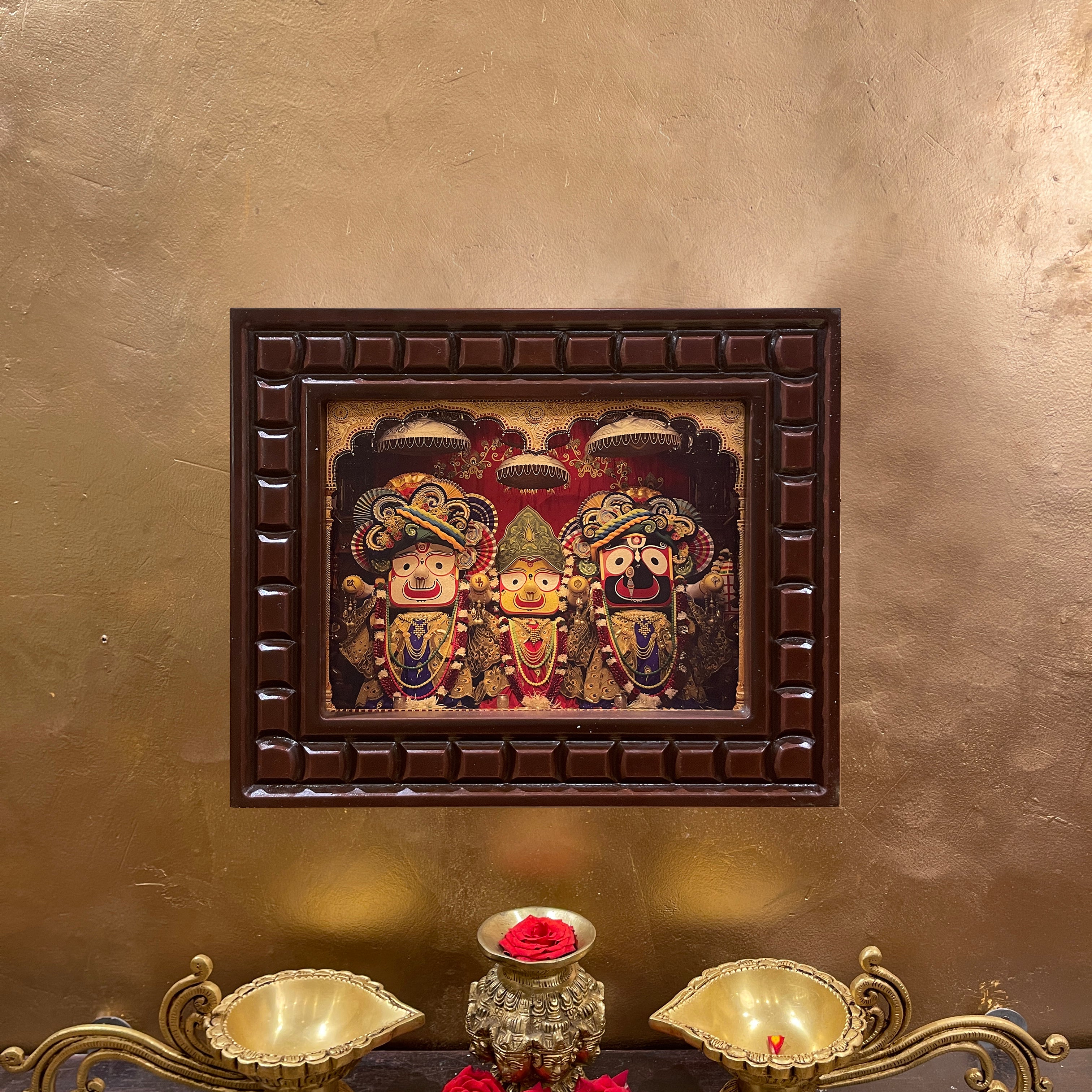 Jagannath Puri Devotional Art Frame | Lord Jagannath with Balabhadra ...